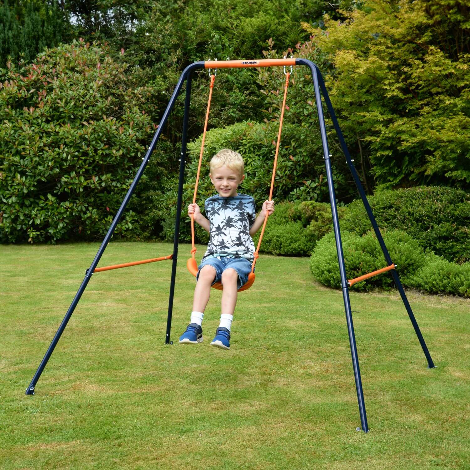 Hedstrom Single Swing Set with Steel Frame – Ages 3–10 – Be Active Toys